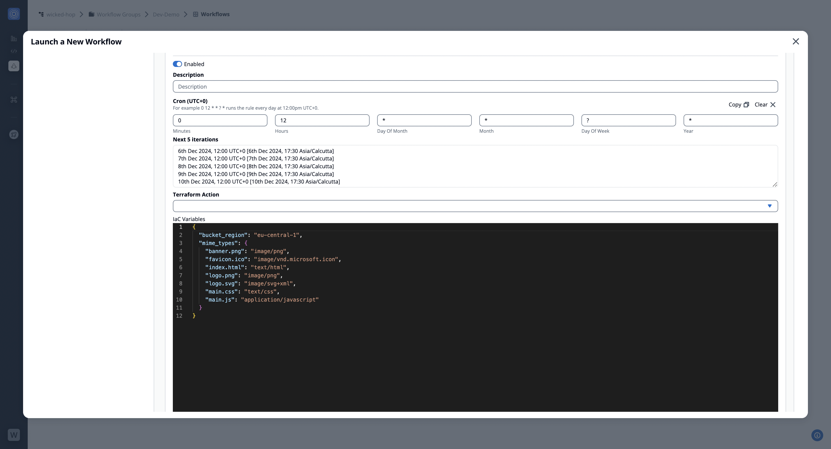 Scheduled Workflow | StackGuardian